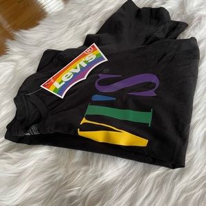 Levi's | Tops | Levis Pride Lgbt Rainbow Black Tshirt Xsmall | Poshmark